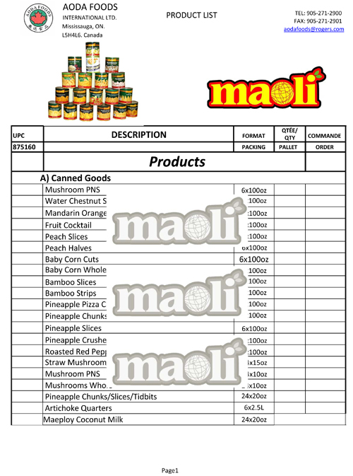 AODA-FOODS - Flyer Mall